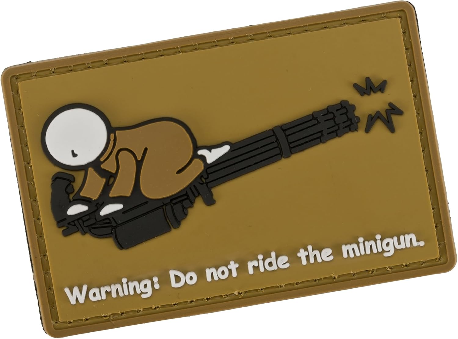Amazon.com: Evike - Don't Ride The Minigun PVC Morale Patch : Sports ...