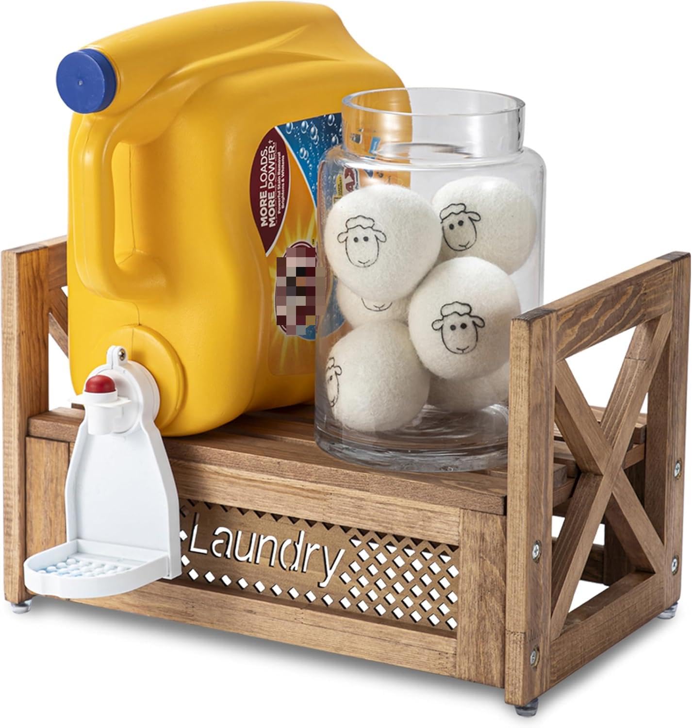 Snapklik.com : GBtroo Chestnut Wooden Laundry Organizer: Easy To Assemble