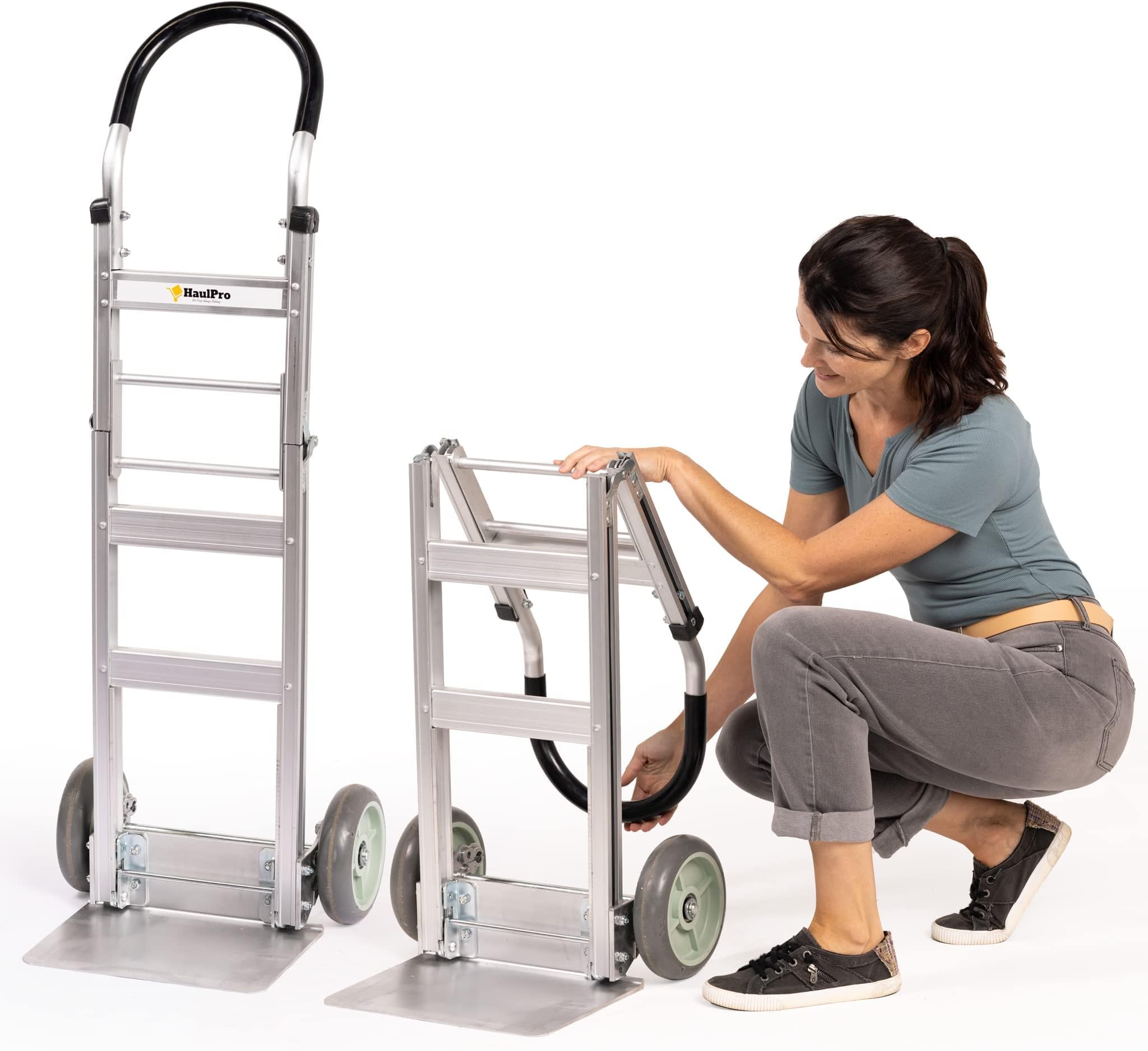 American Lifting Aluminum Hand Truck - 800 lb Capacity with Horizontal ...