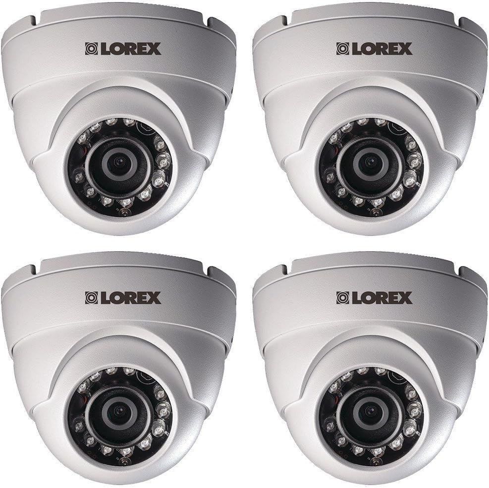 Amazon.com : LOREX LEV1522PK4B LEV1522B Super HD Dome Security Cameras ...
