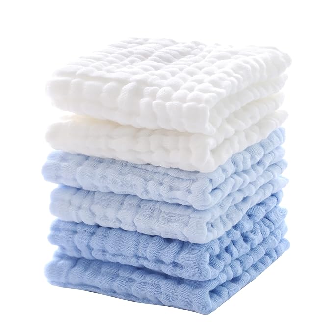 Amazon.com : MUKIN Baby Washcloths - Soft Face Cloths for Newborn ...
