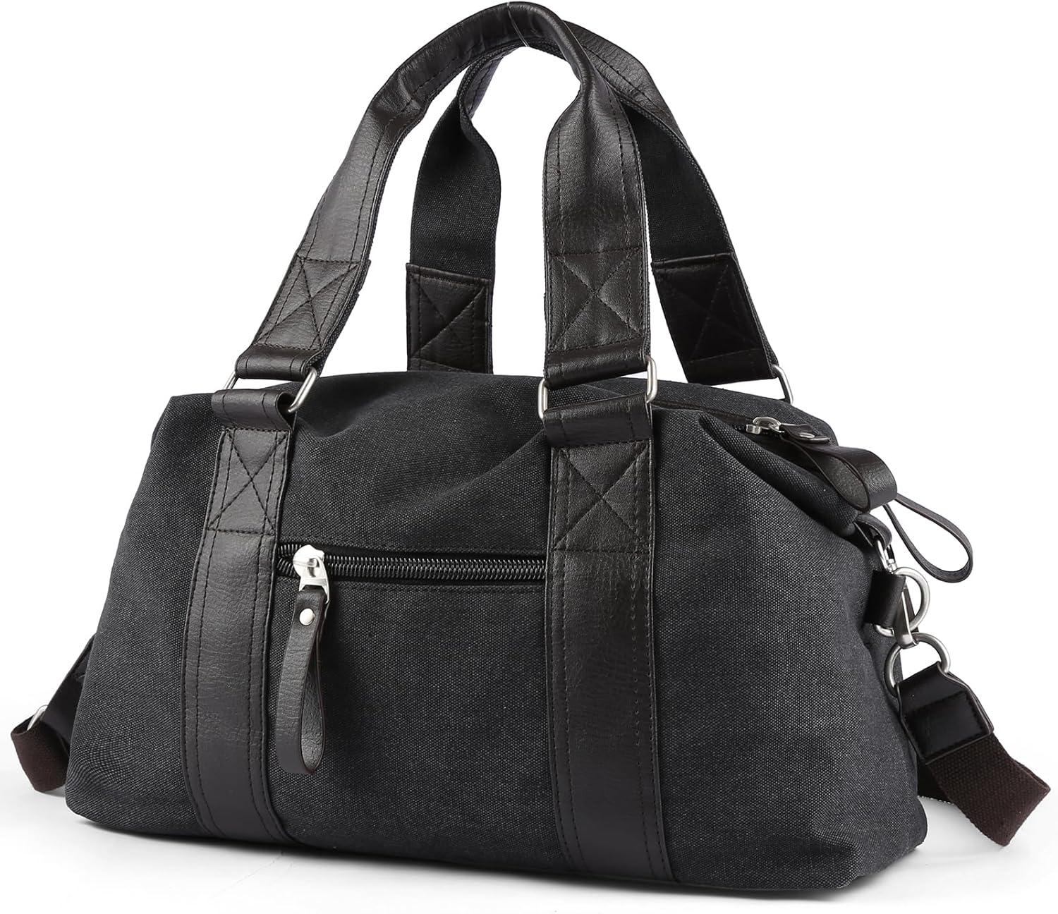 Amazon.com | Small Canvas Duffle Bag 17" for Men Women Small Carry On ...