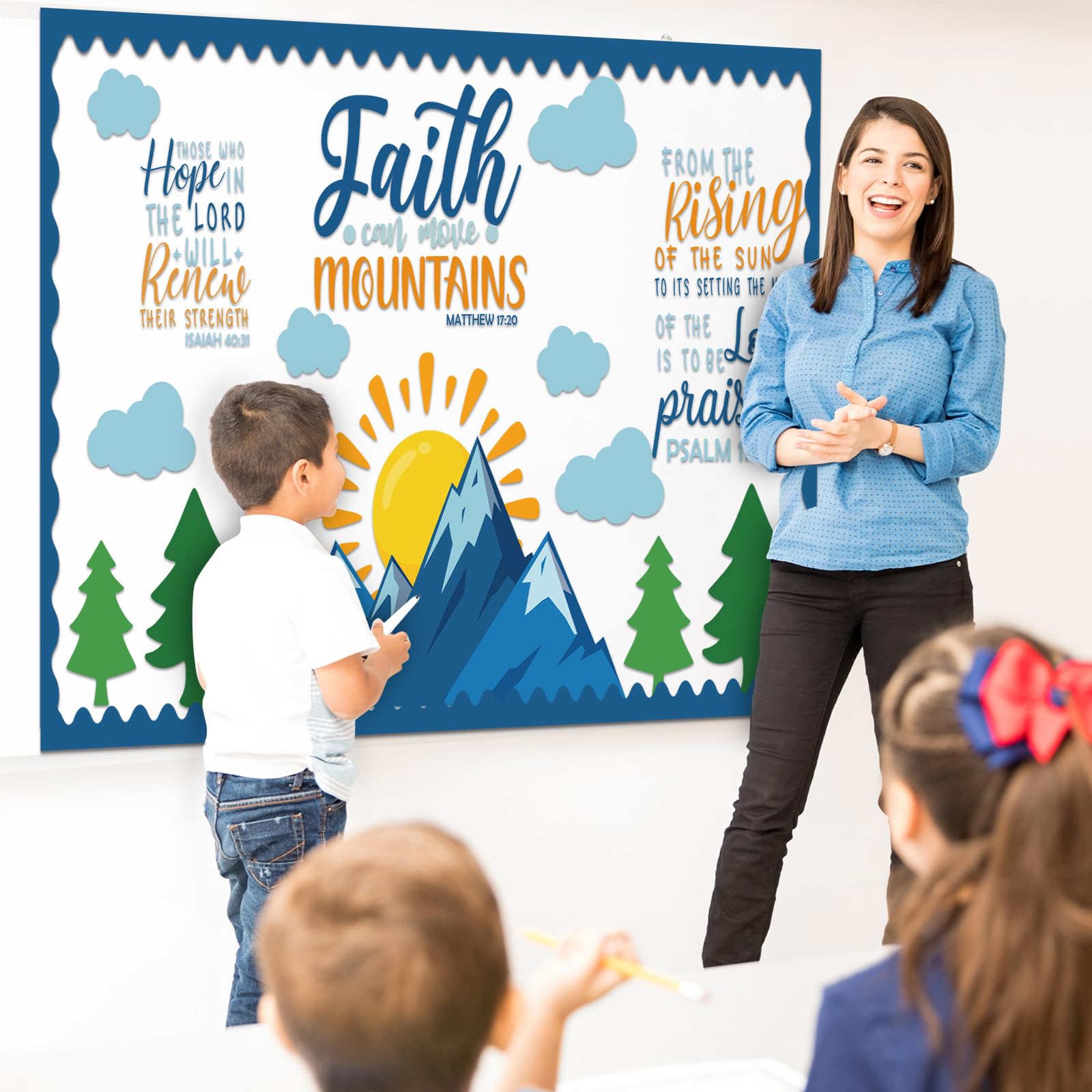 Snapklik.com : Faith Can Move Mountains Bulletin Board Decoration ...