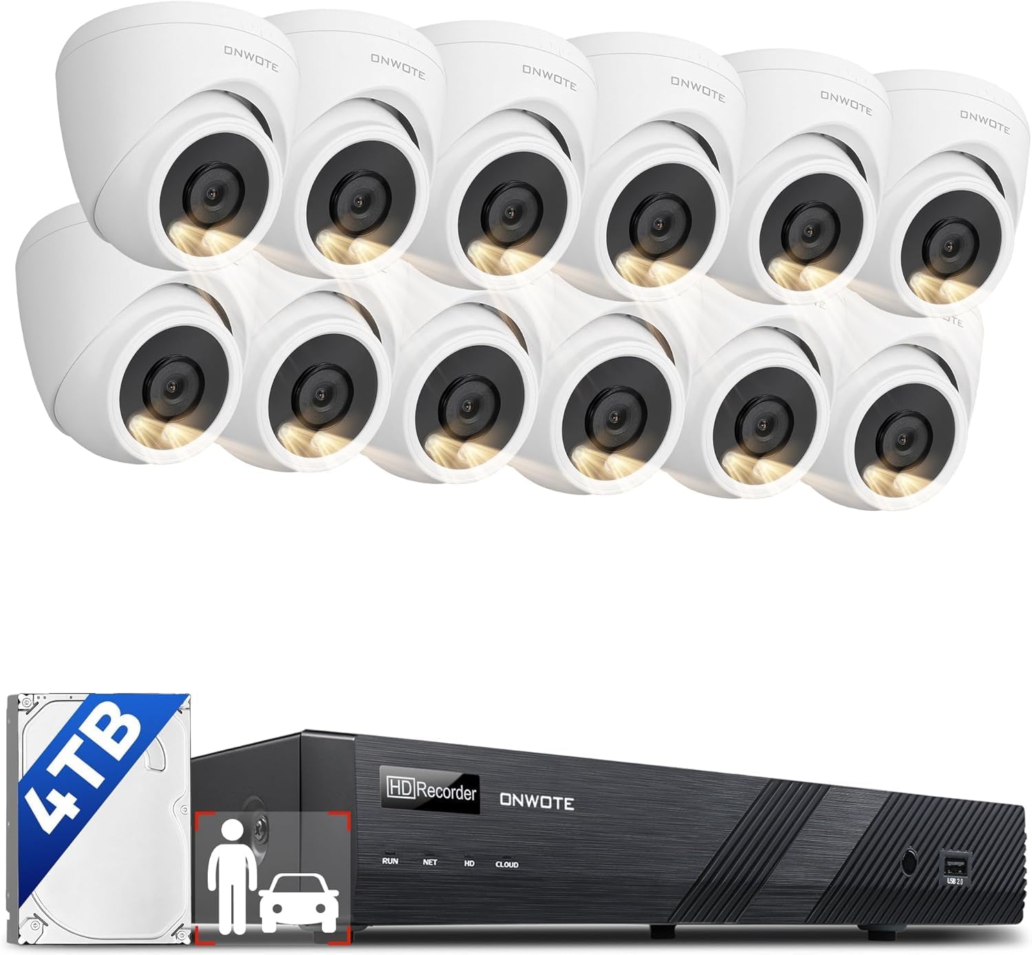 Amazon.com : GW Security 16 Channel 4K NVR 5MP POE Audio & Video Smart ...