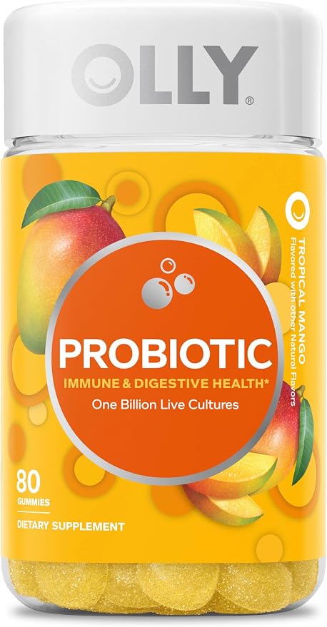 Amazon.com: OLLY Probiotic Gummy, 1 Billion CFUs, Immune and Digestive ...