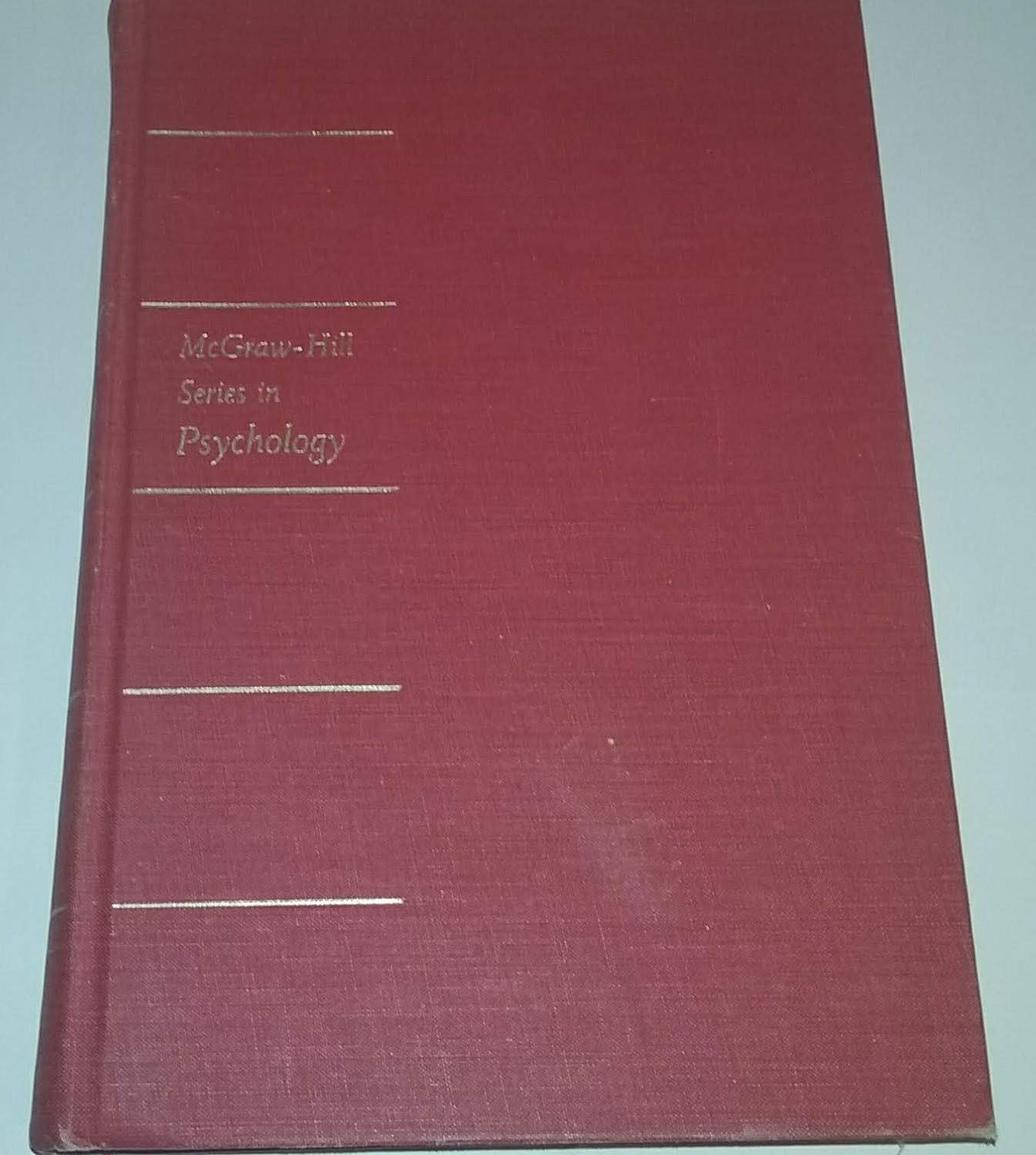 THEORY OF PSYCHOLOGICAL MEASUREMENT McGraw-Hill Series in Psychology ...