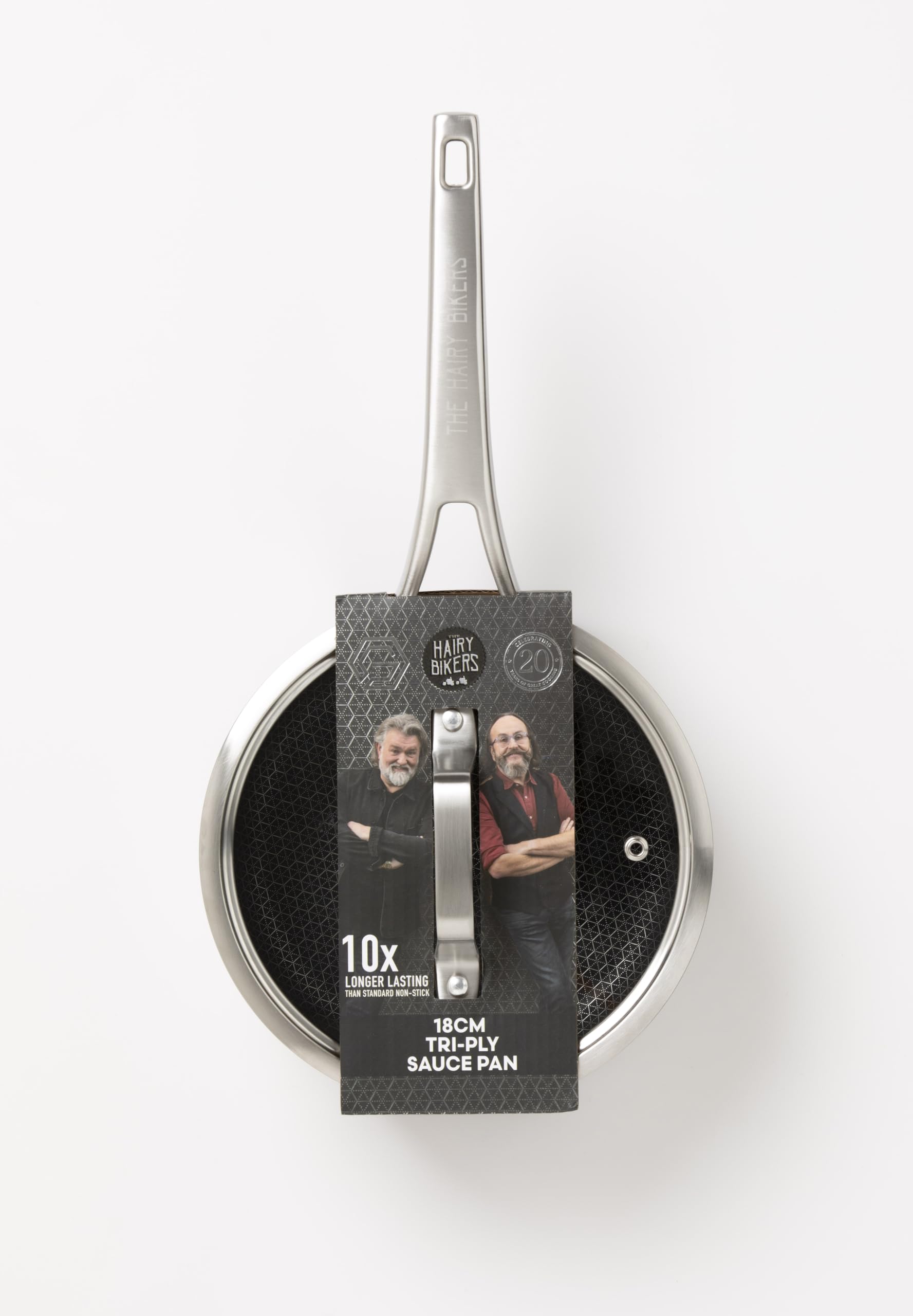 Hairy Bikers HexGuard, 18CM Saucepan, Non-stick, Oven Safe, Metal Tool ...