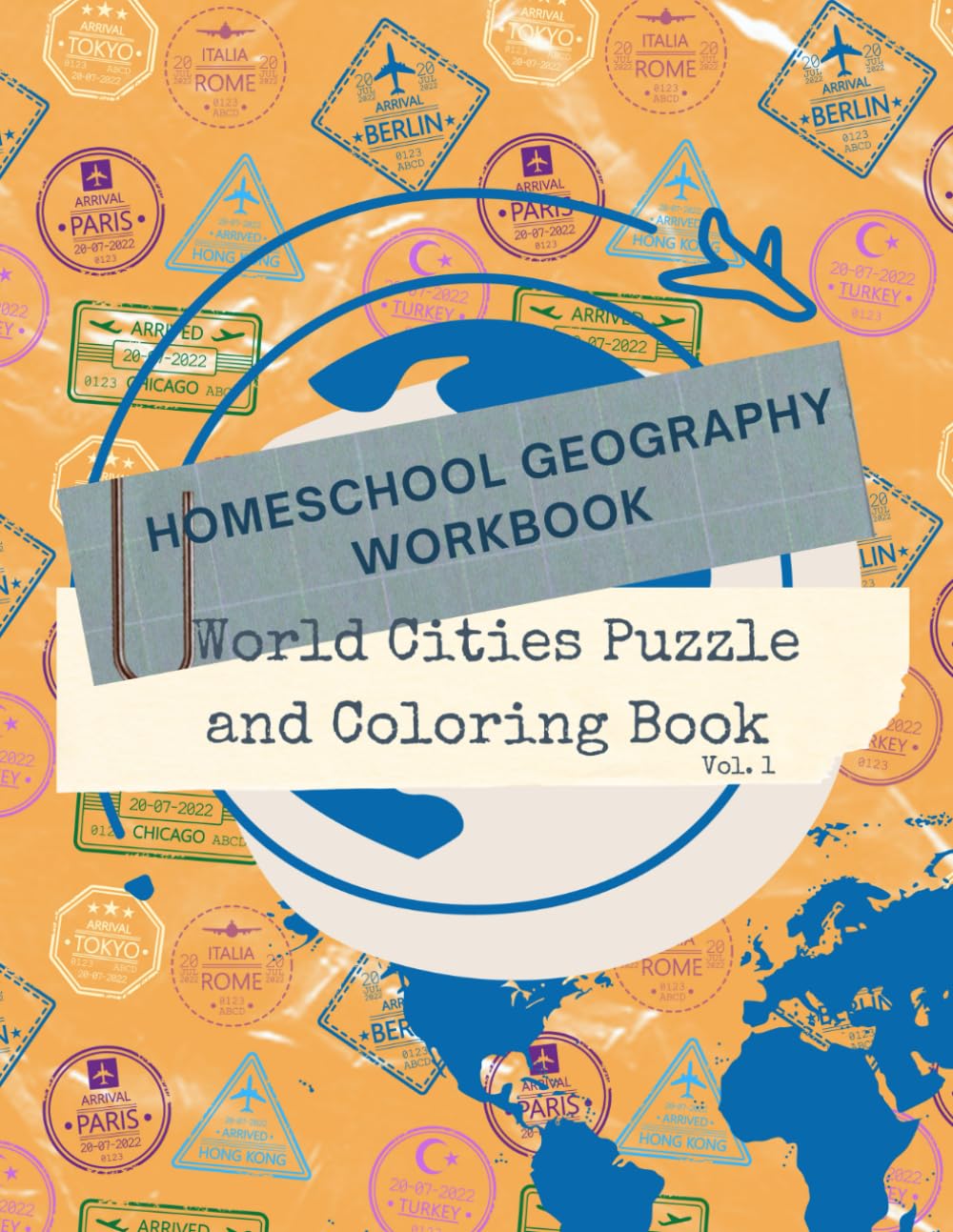 World Cities Puzzle and Coloring Book: Volume 1 (Homeschool Geography ...
