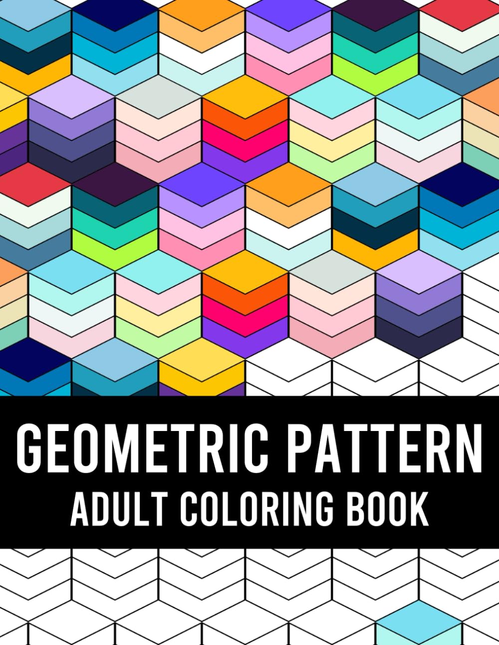 Amazon.com: Geometric Pattern Adult Coloring Book: Geometric Shapes and ...