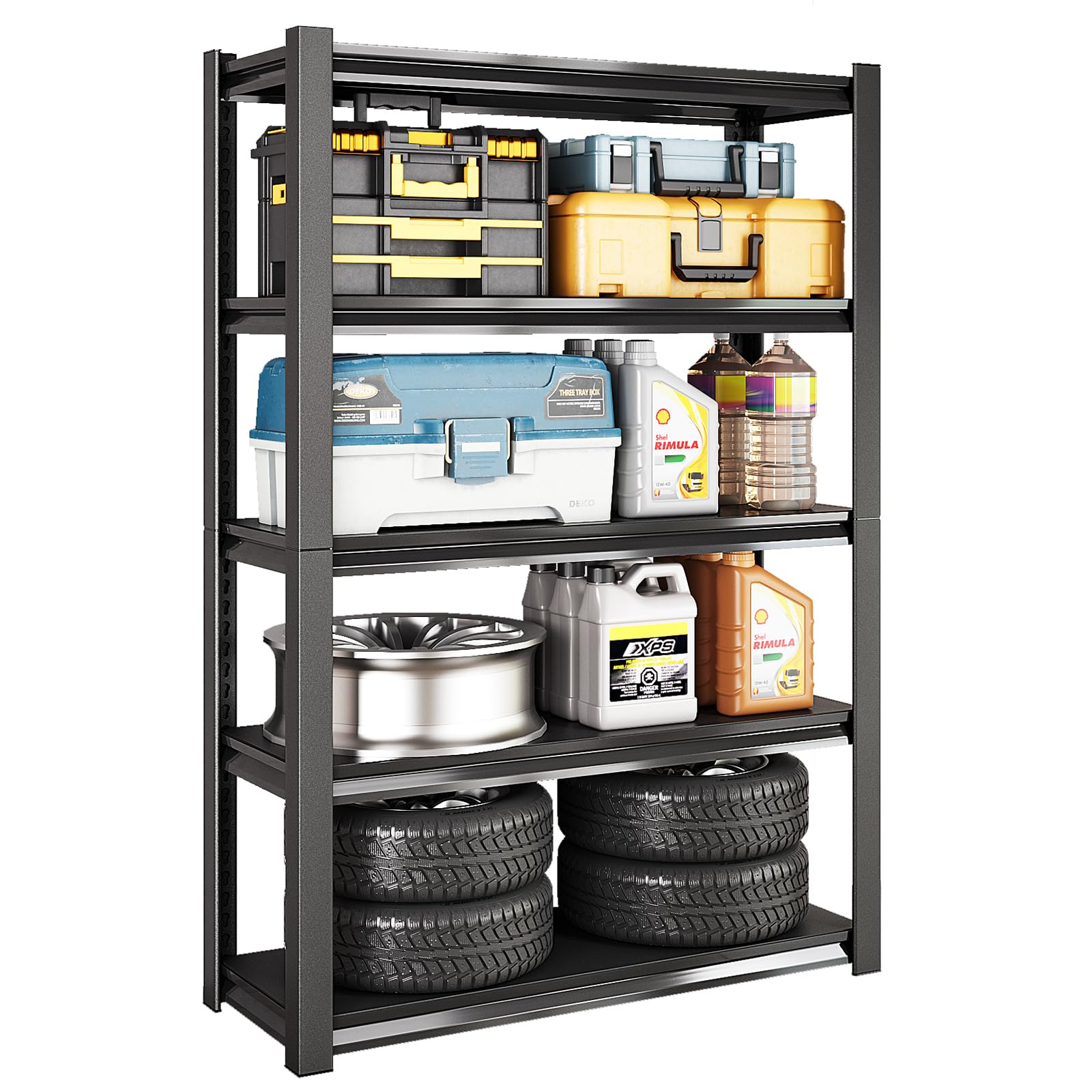 Amazon.com: Rufokisa 48" W Garage Shelving Heavy Duty, 2800LBS Loads ...