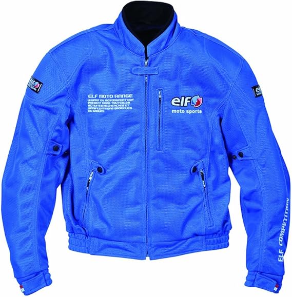 Amazon | エルフ(ELF) メッシュブルゾン BLUE 4L EL-4224 | ジャケット | 車＆バイク