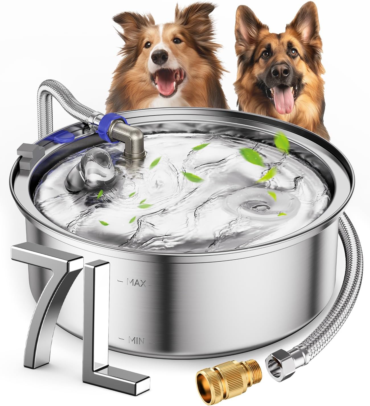 Pet Supplies : oneisall Automatic Water Dispenser for Dogs,7L/230oz/1 ...