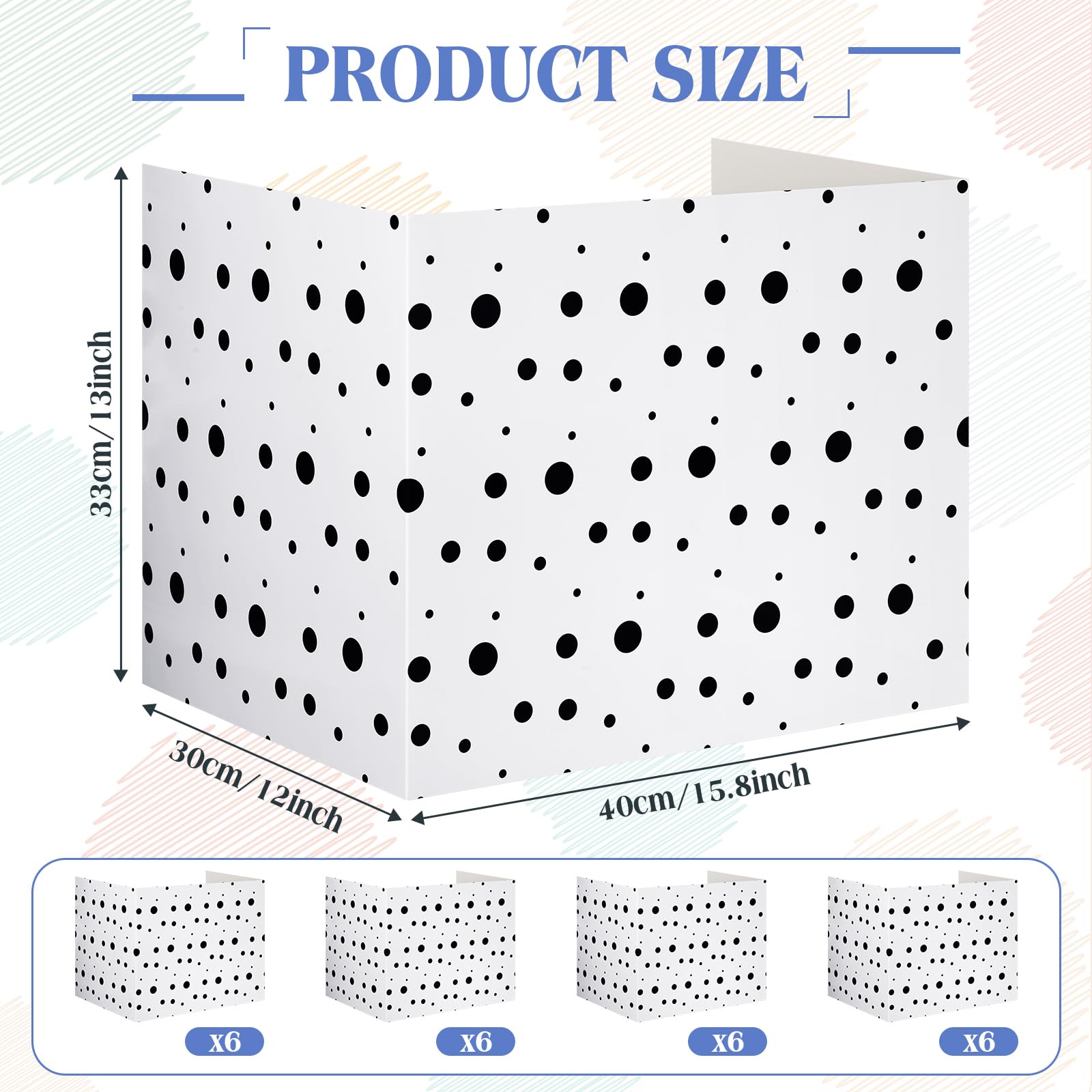 Snapklik.com : Crtiin 24 Pcs Privacy Folders For Students Desk Dividers ...
