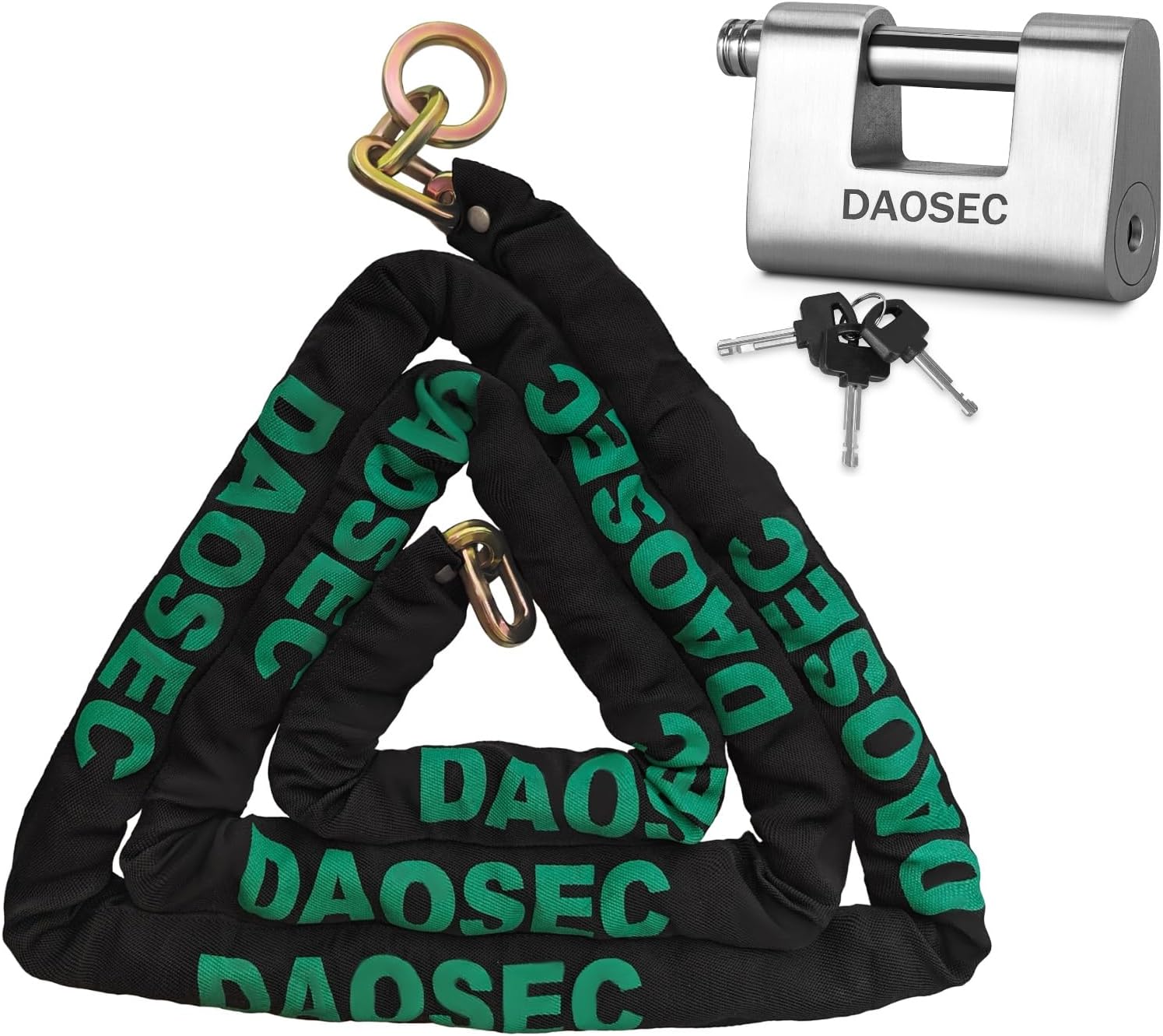 Amazon.com: DAOSEC Extra Long Security Chain, 10 ft. x 0.36 in. (9 mm ...
