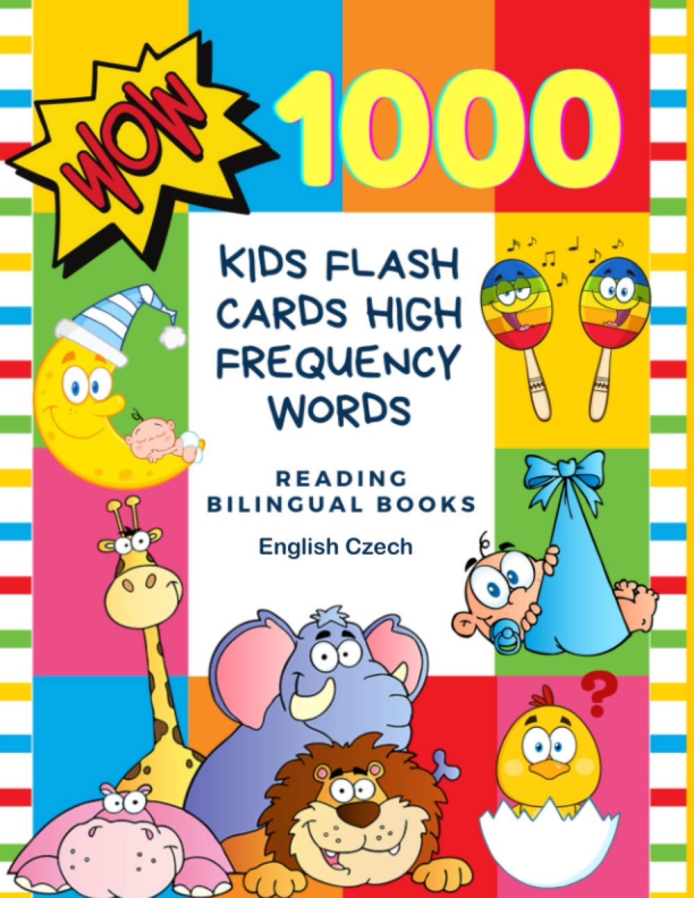 Buy 1000 Kids Flash Cards High Frequency Words Reading Bilingual Books ...