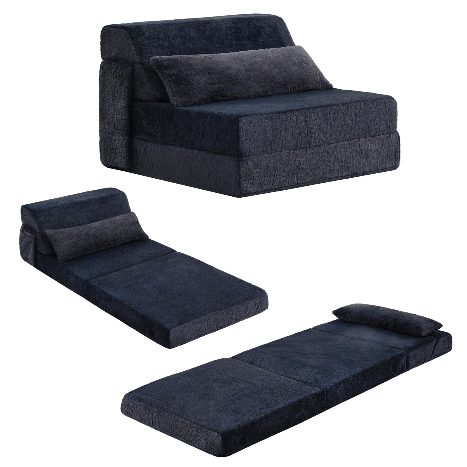 Amazon.com: Tiita Folding Sofa Bed with Pillow Single Size Mattress ...