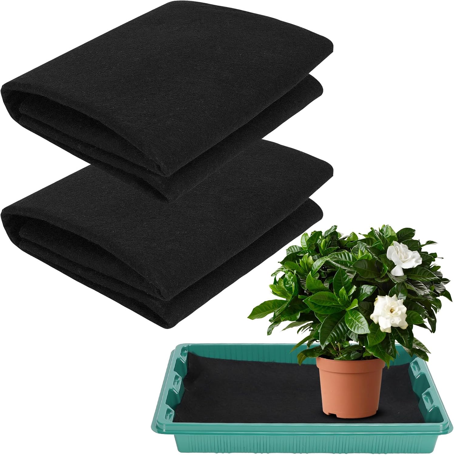 Amazon.com : 2 Packs Automatic Plant Watering Mat,39.4x39.4in Plants ...