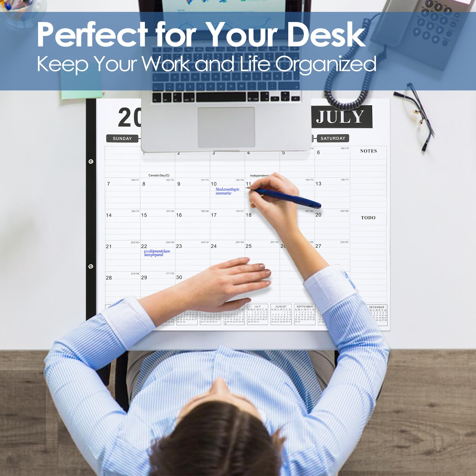 Snapklik.com : 22x17 Large Desk Calendar 2025-2026, From January 2025 ...