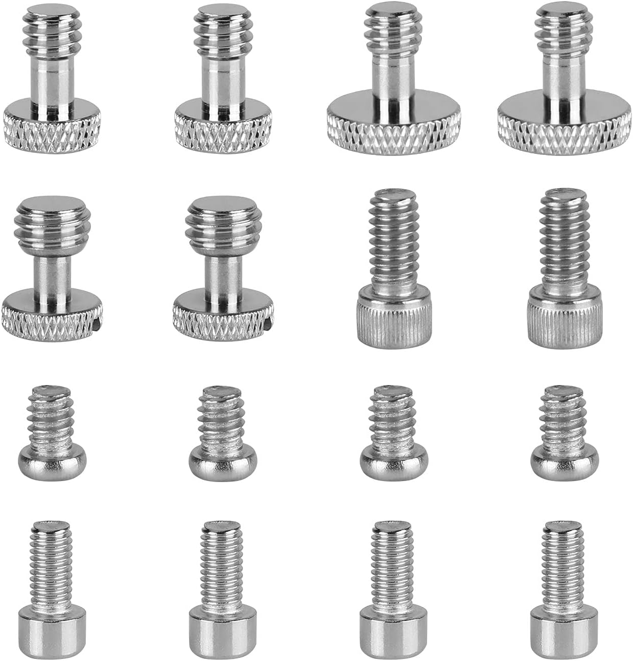 Amazon.com: CAMVATE 1/4"-20 & 3/8"-16 & M5 Thread Screw Nuts Assortment ...
