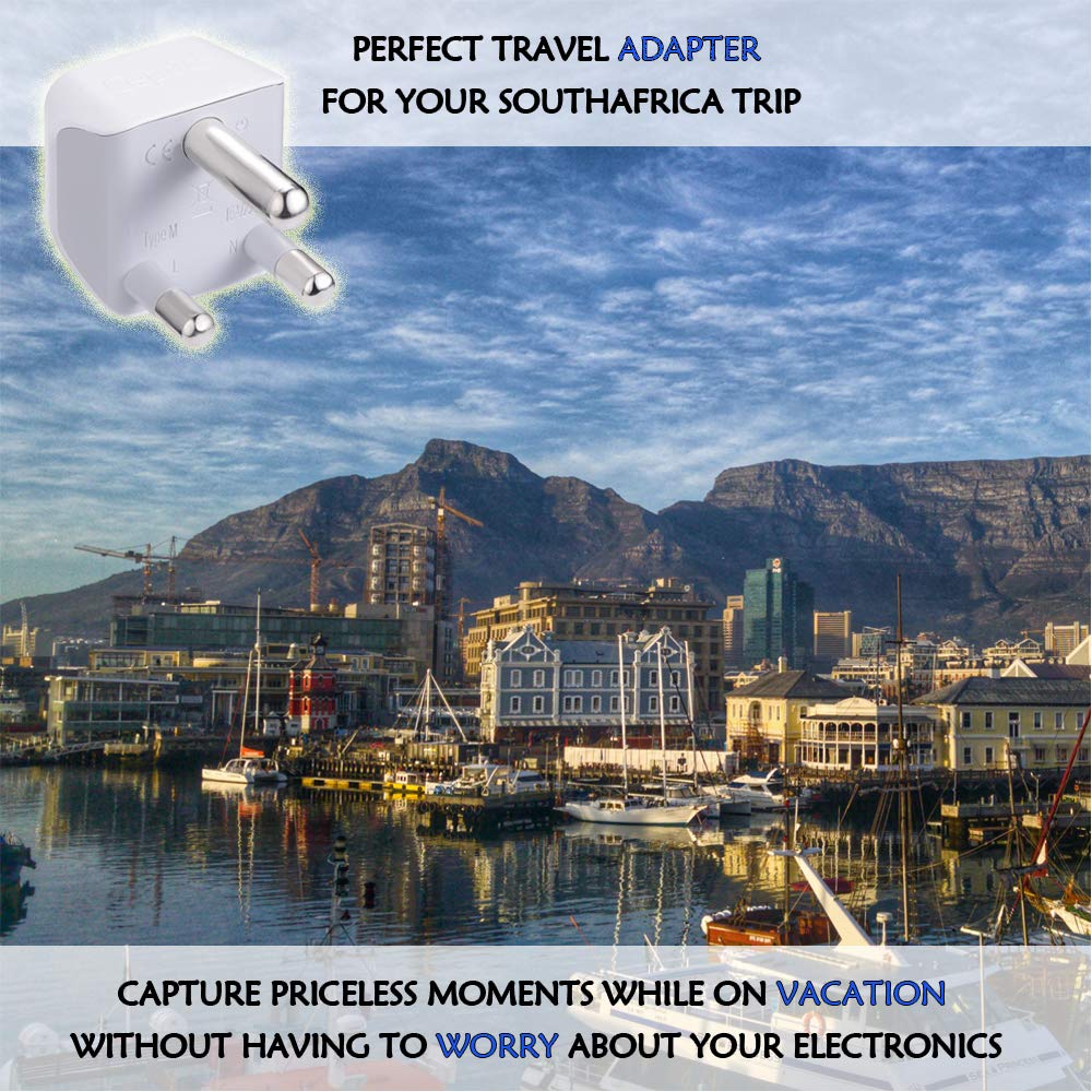 Snapklik.com : Ceptics African Travel Adapter Set 2 In 1 USA To Africa ...