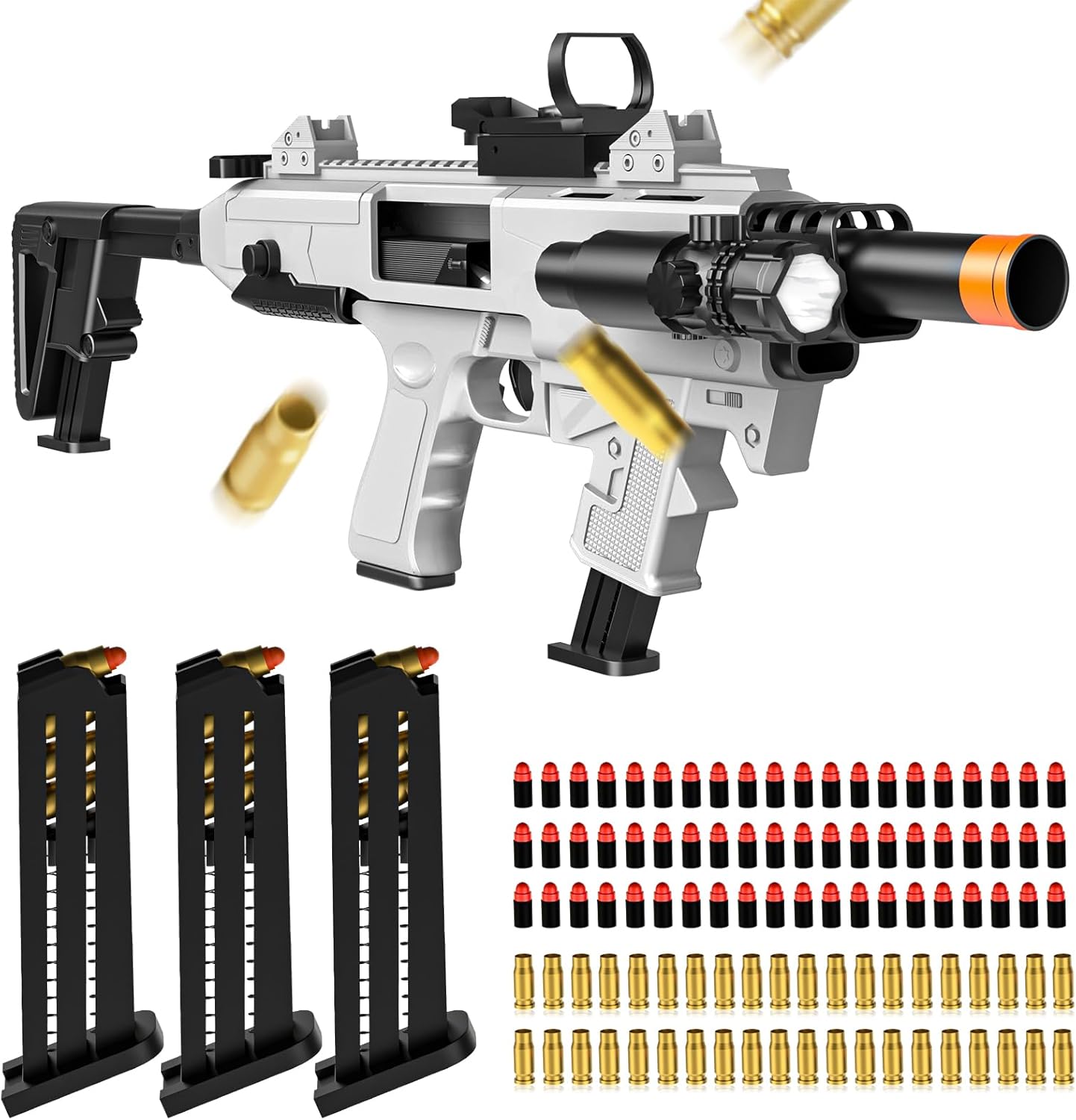 Amazon.com: Soft Bullet Toy Gun - Strees Shot Three Model Realistic ...