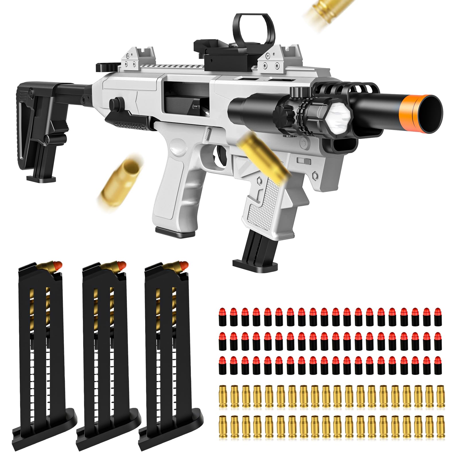 Amazon.com: Soft Bullet Toy Gun - Strees Shot Three Model Realistic ...