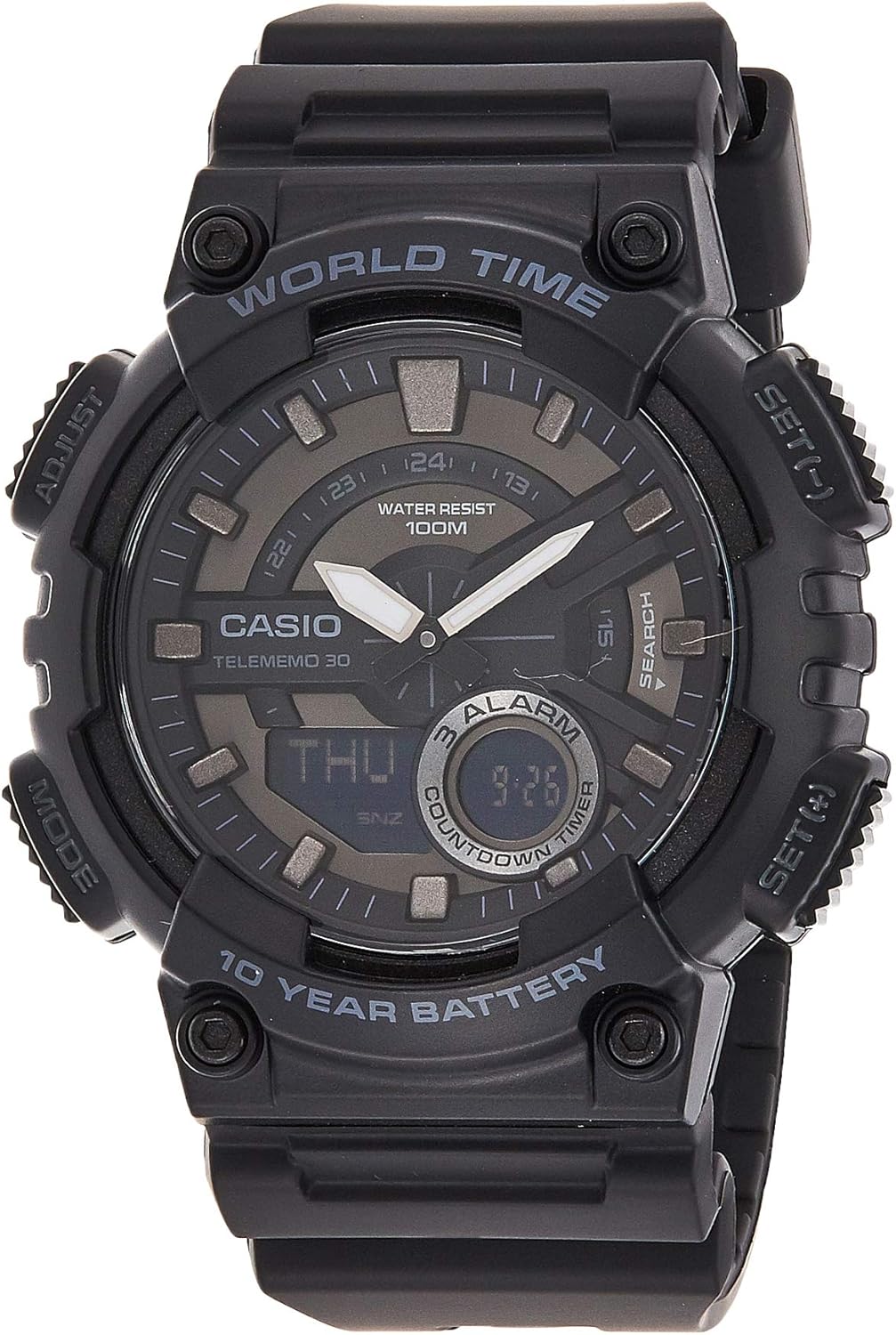 Casio Men's Watch - AEQ-110W-1BVDF Black Dial, Black Band : Amazon.ae ...