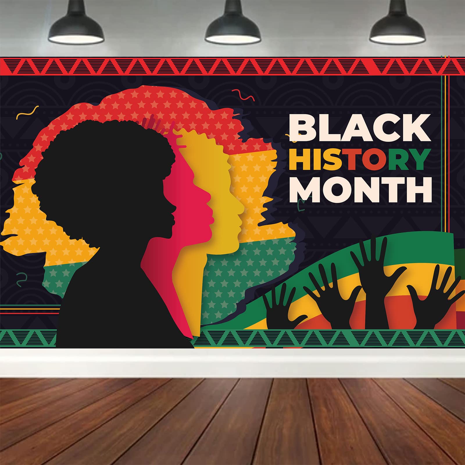 Buy Black History Month Banner Backdrop Decorations Supplies African buy-black-history-month-banner-backdrop-decorations-supplies-african