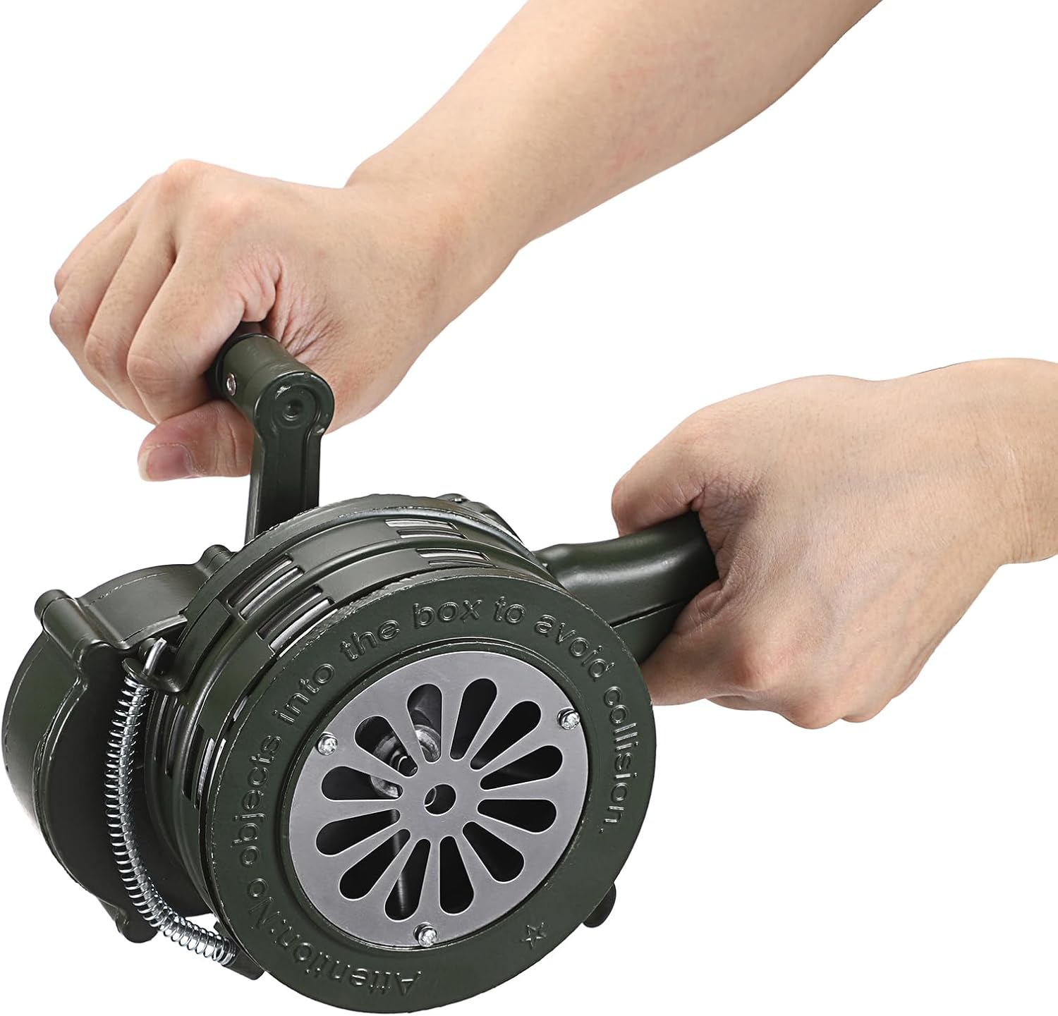 Amazon.com: Sumnacon Hand Crank Siren Manual Operated Air Raid Siren ...