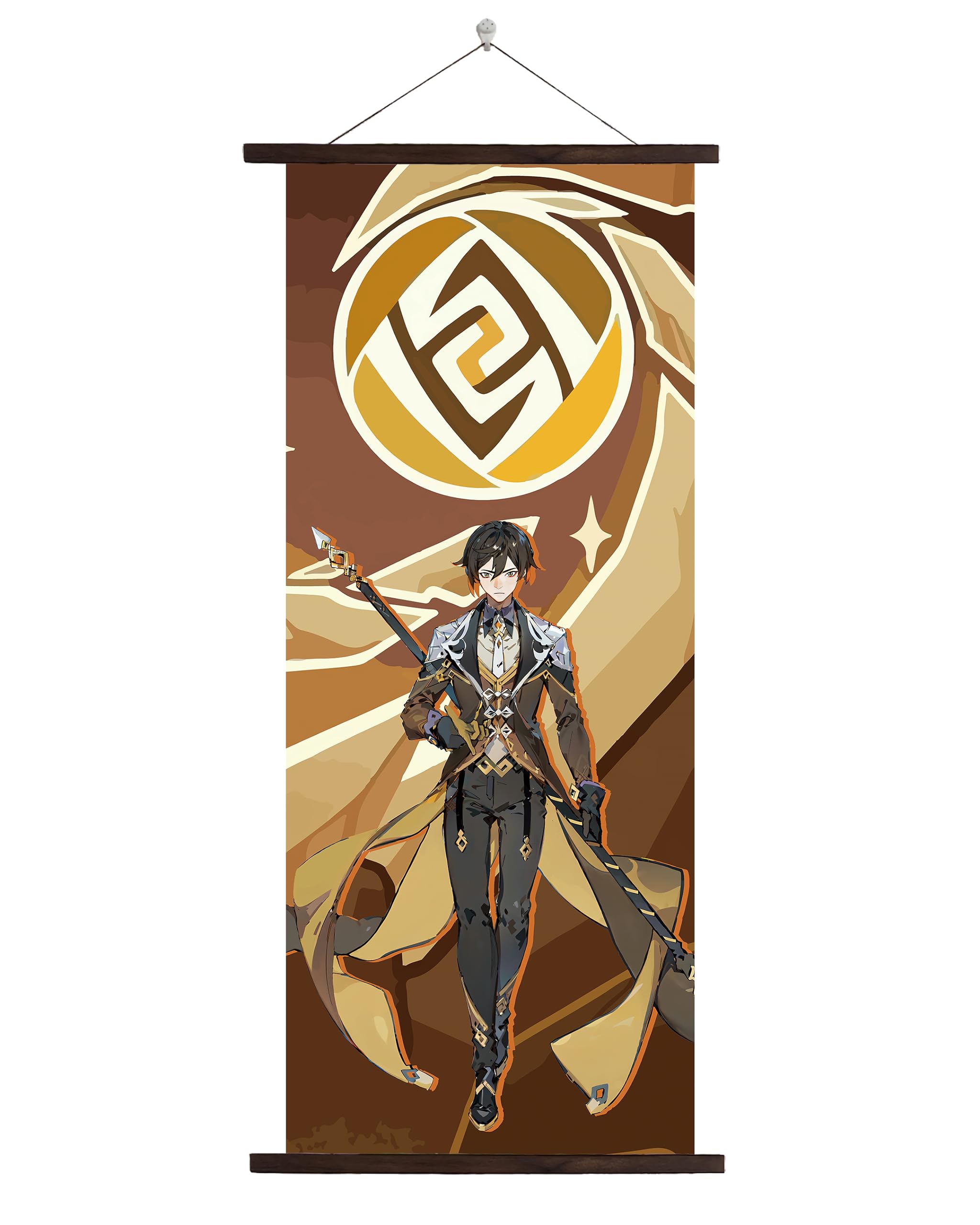Amazon.com: Amaker7 Genshin Impact Wall Scroll - 16"x40" High ...
