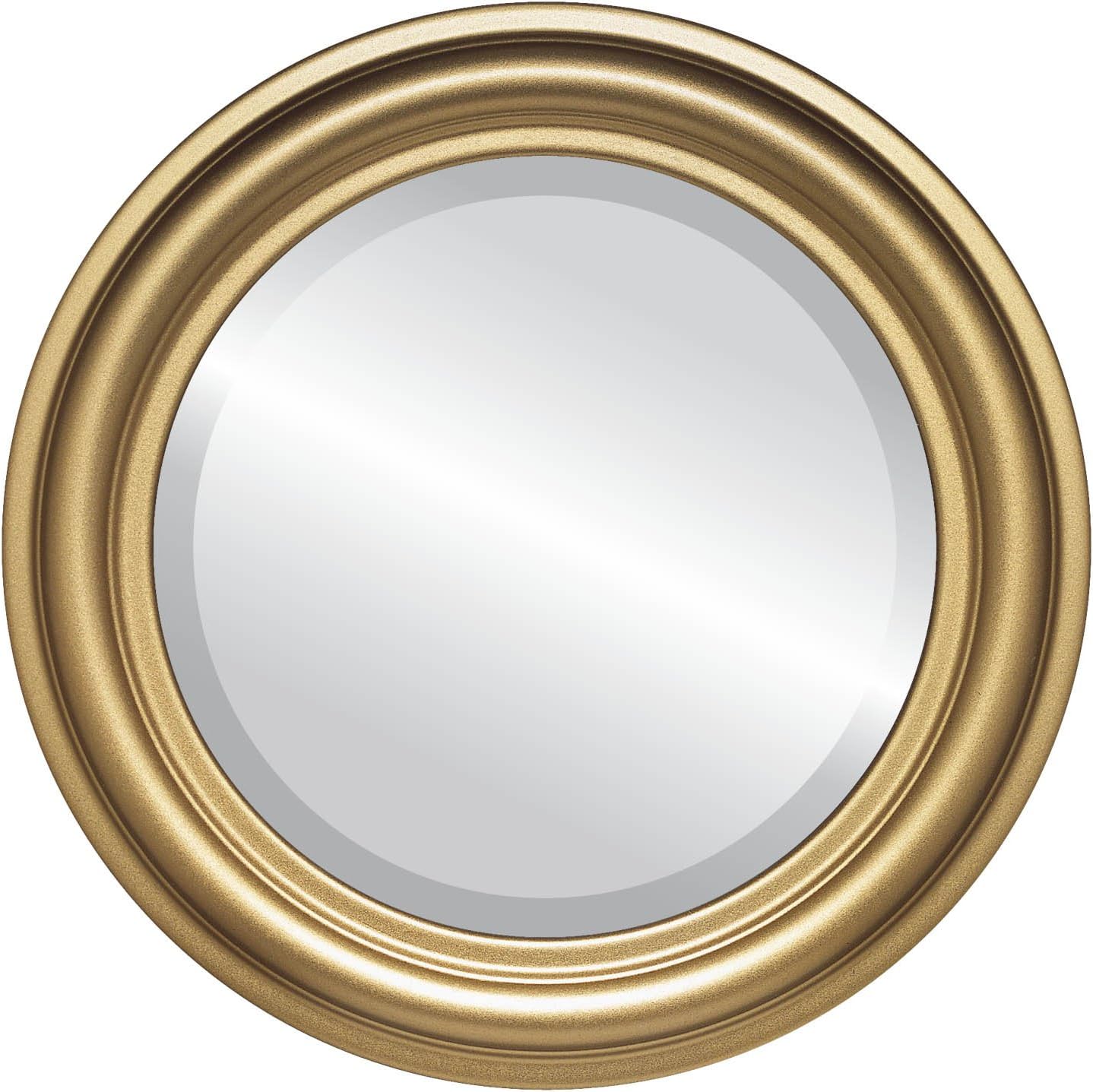 Amazon.com: OVALCREST Round Beveled Wall Mirror for Home Decor ...