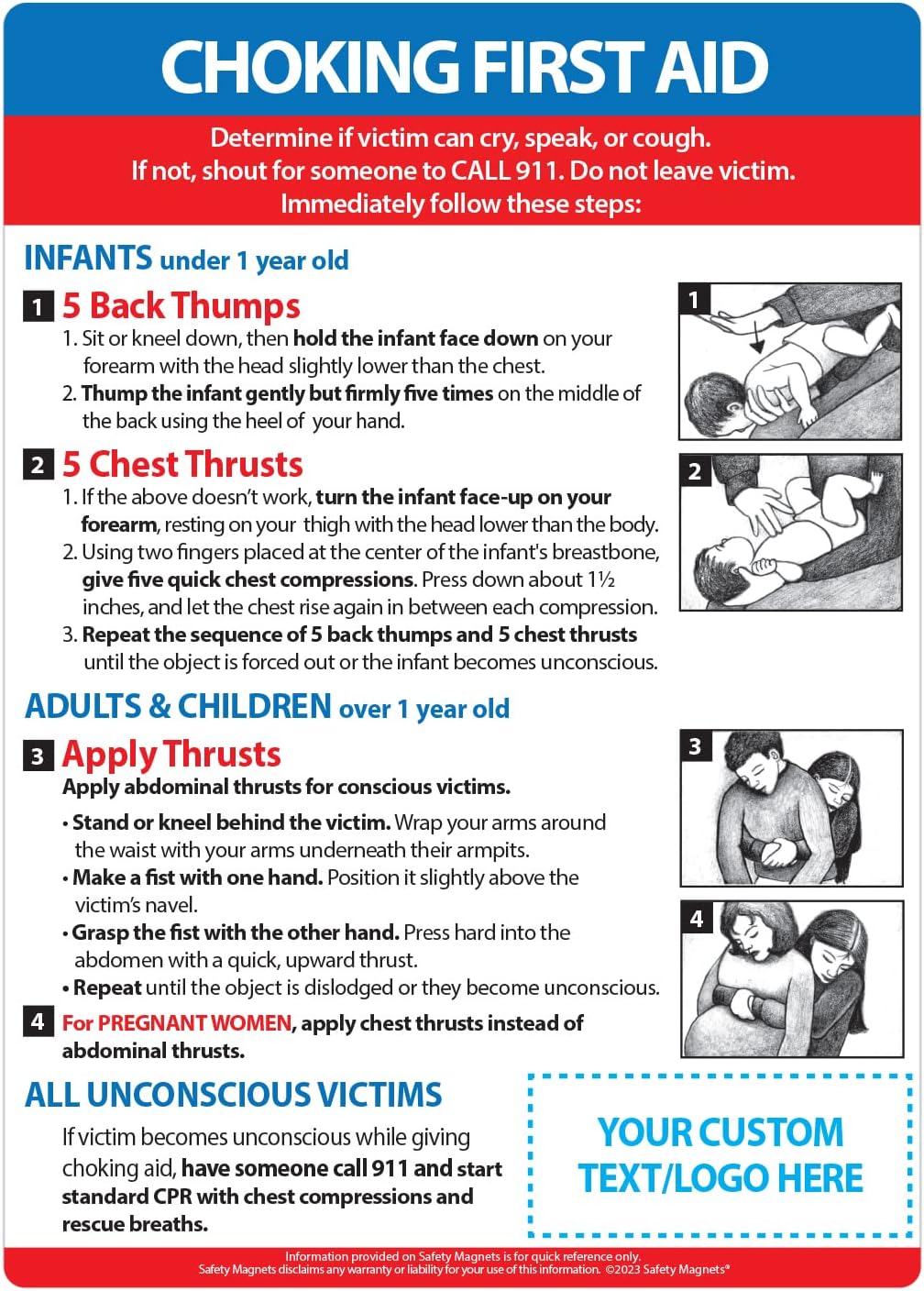 Amazon.com: Safety Magnets - Choking First Aid for Infant, Children ...