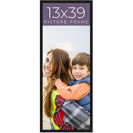 Amazon.com - 13x39 Frame Black Picture Frame - Modern Photo Frame ...