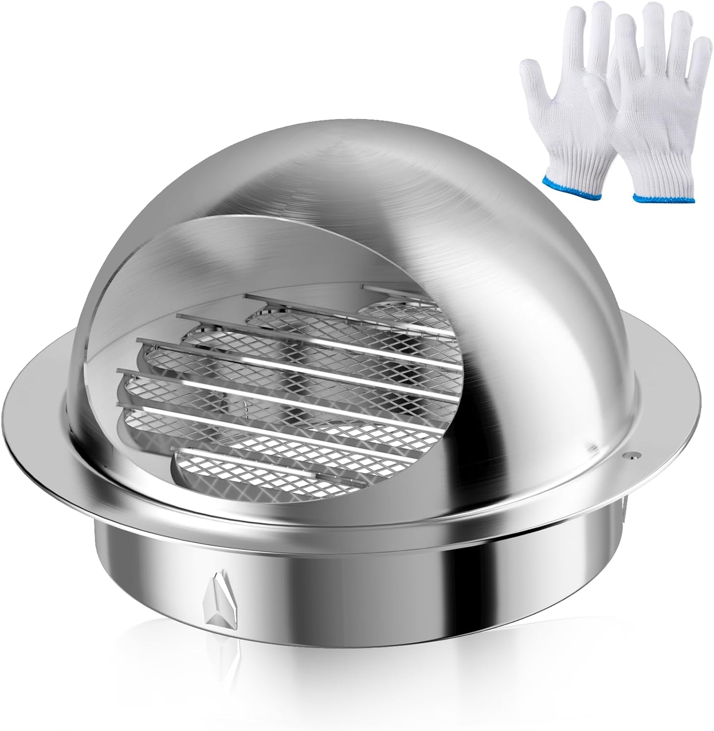 6 inch Round Wall Vent Cap, piiyoosnn 304 Stainless Steel Air Vent ...