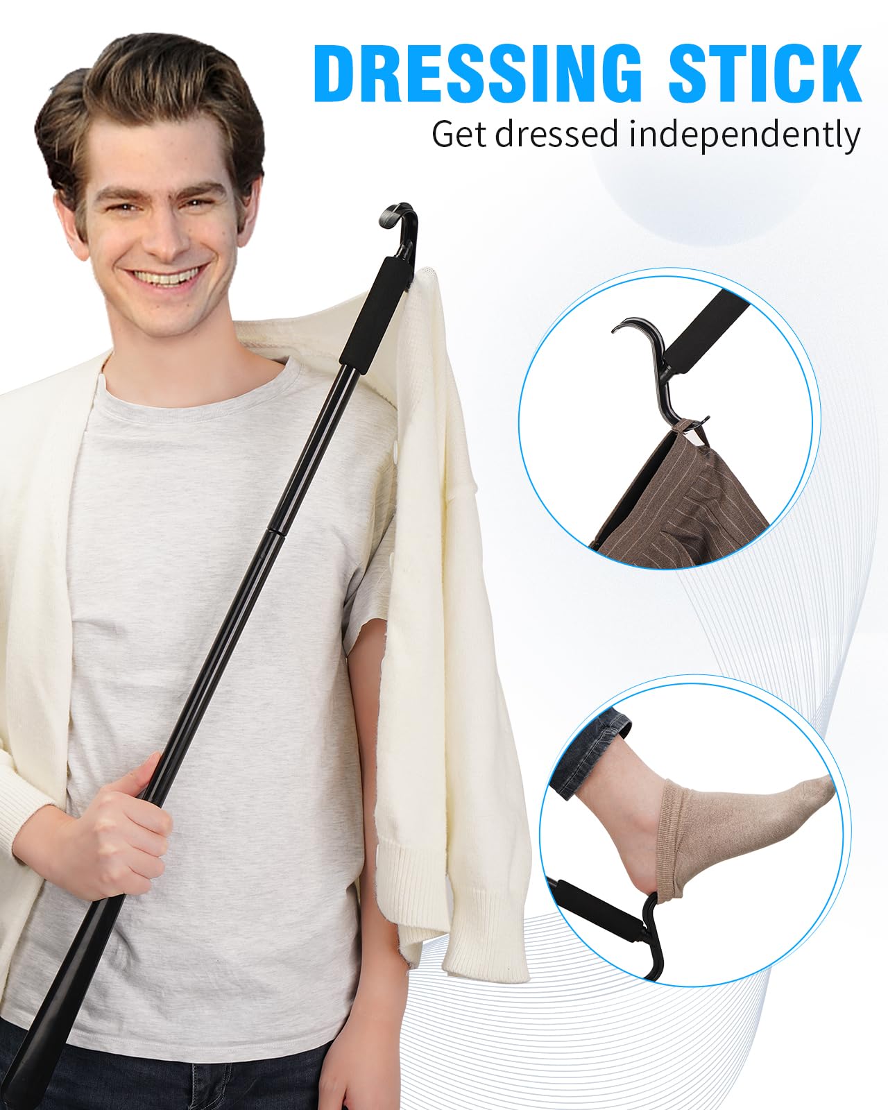 Snapklik.com : Kekoy 5 In 1 Sock Aid Device For Seniors Kit (Sock Put ...