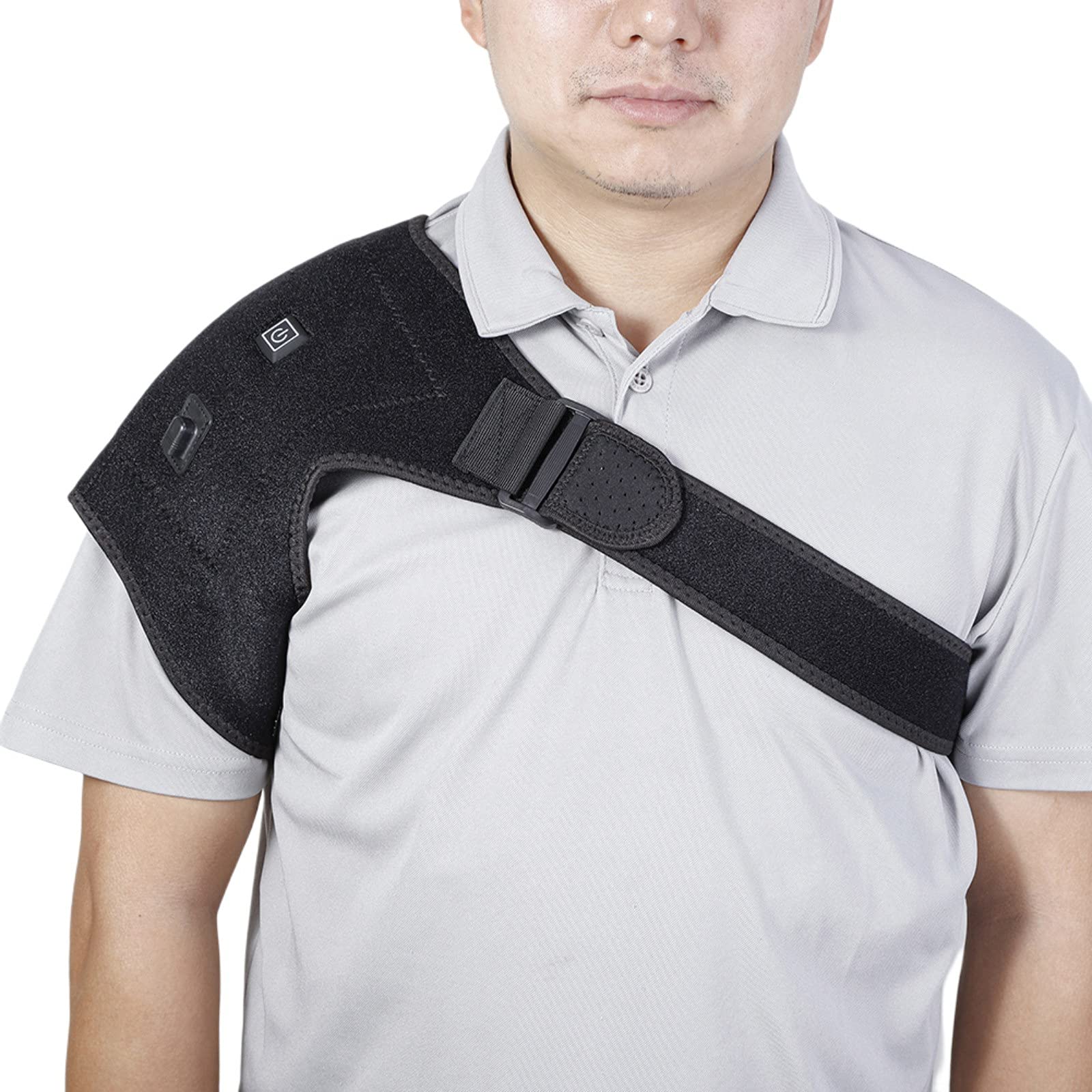 Buy EFINNY Adjustable Heated Shoulder Brace, Men Women Frozen Shoulder ...