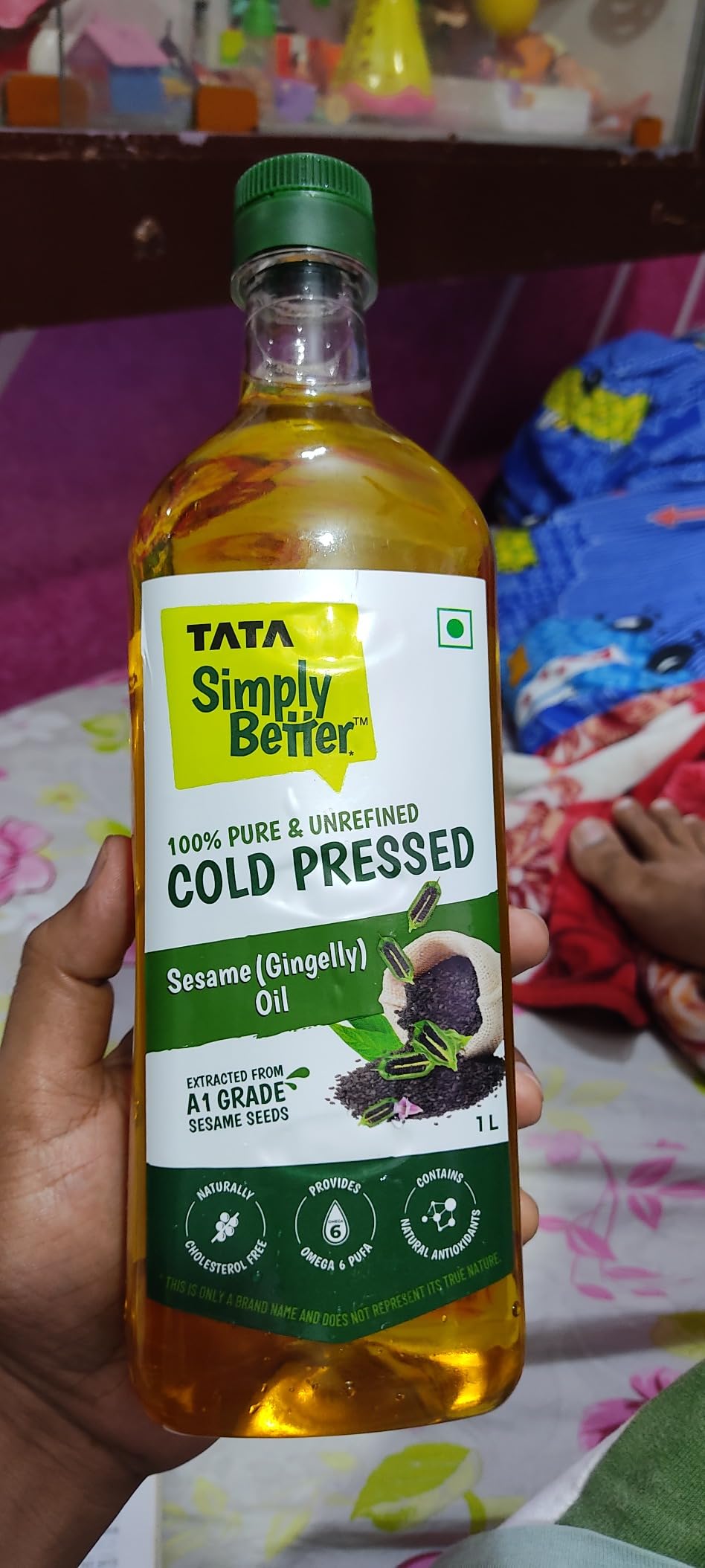 Tata Simply Better Pure and Unrefined Cold Pressed Sesame (Gingelly ...