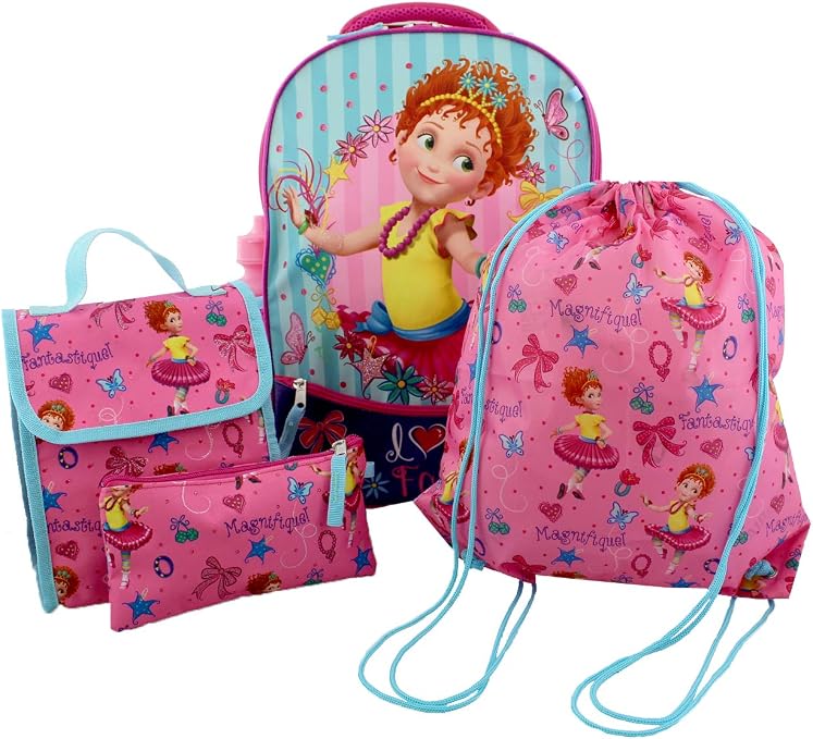 Amazon.com | Fancy Nancy Girls 5 piece Backpack and Snack Bag School ...
