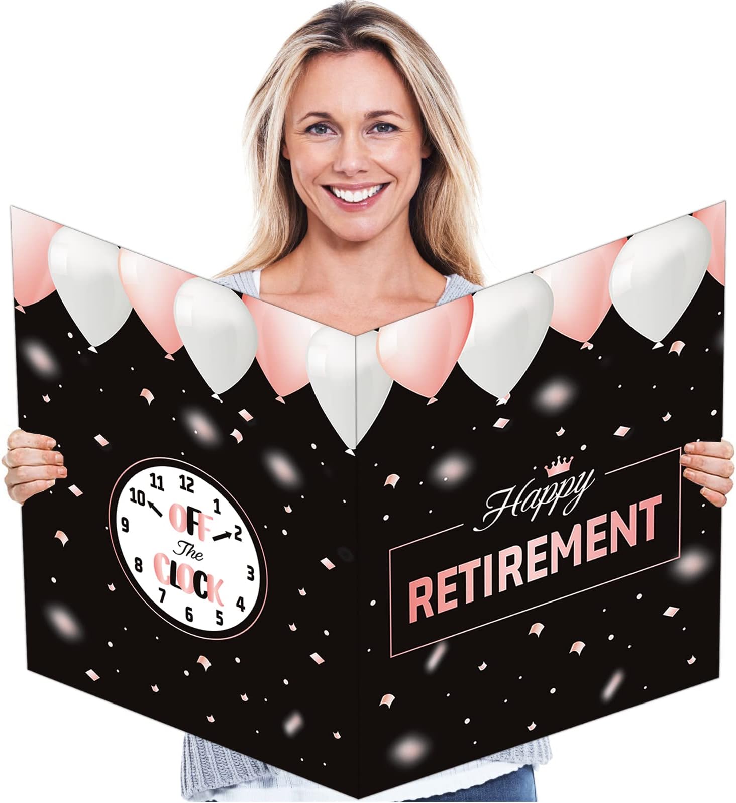 Amazon.com : Kuxriox Happy Retirement Party Decorations Card for Men ...