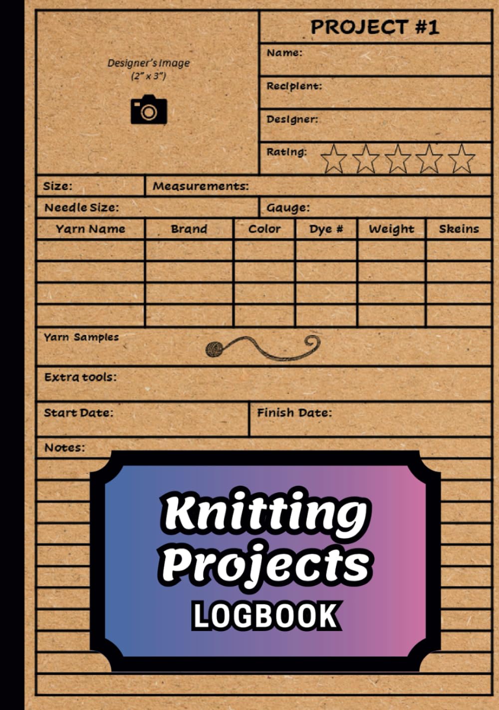 Amazon.com: KNITTING PROJECTS LOGBOOK: A Prompted Book to Record and ...