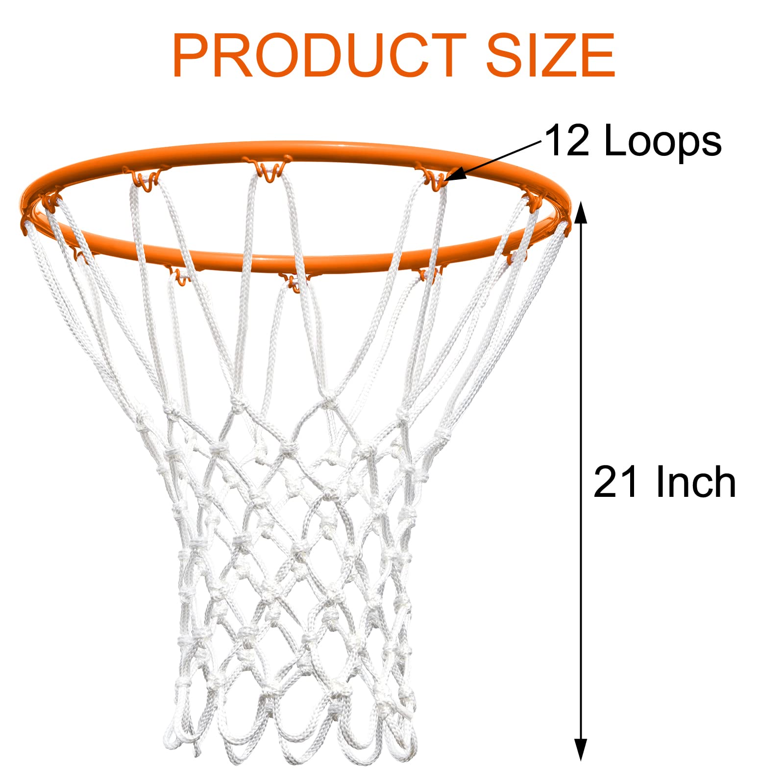 Snapklik.com : Basketball Net Replacement Outdoor, Upgraded Thickening ...