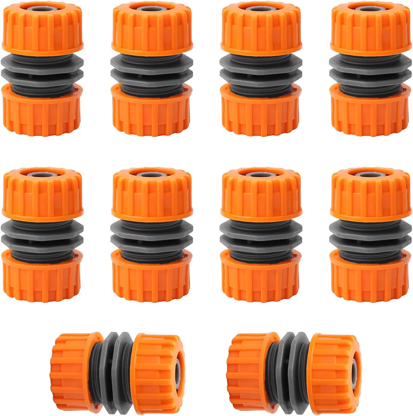 6 Pack Plastic Hose Repair Connector, Quick Fix Extend Connector for 1/ ...