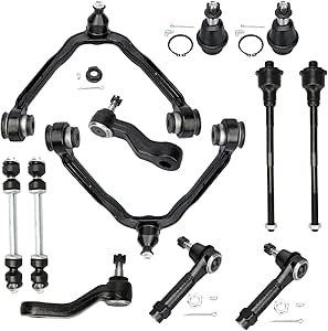 IRONTEK 12pcs Front Suspension Kit Control Arm Ball Joint Tie Rod Ends ...
