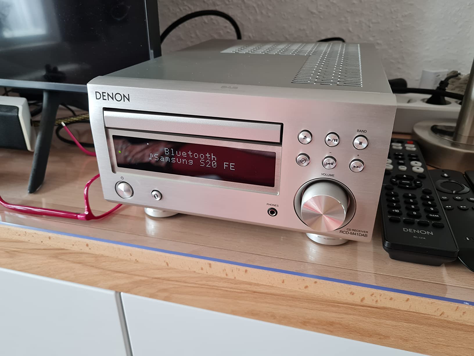 Denon RCD-M41DAB FM/DAB/CD Receiver, Bluetooth Silber: Amazon.de ...