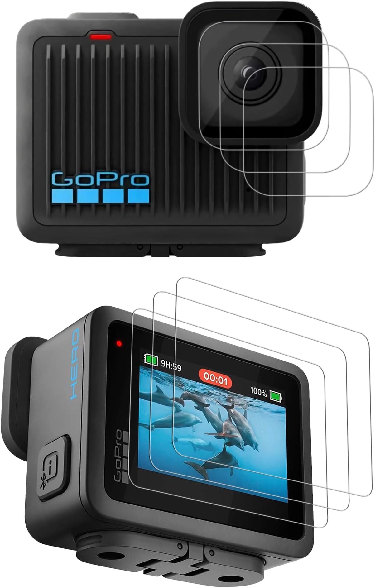 Amazon.com: K&F Concept [9pcs Screen Protector for GoPro Hero 12 /Hero ...