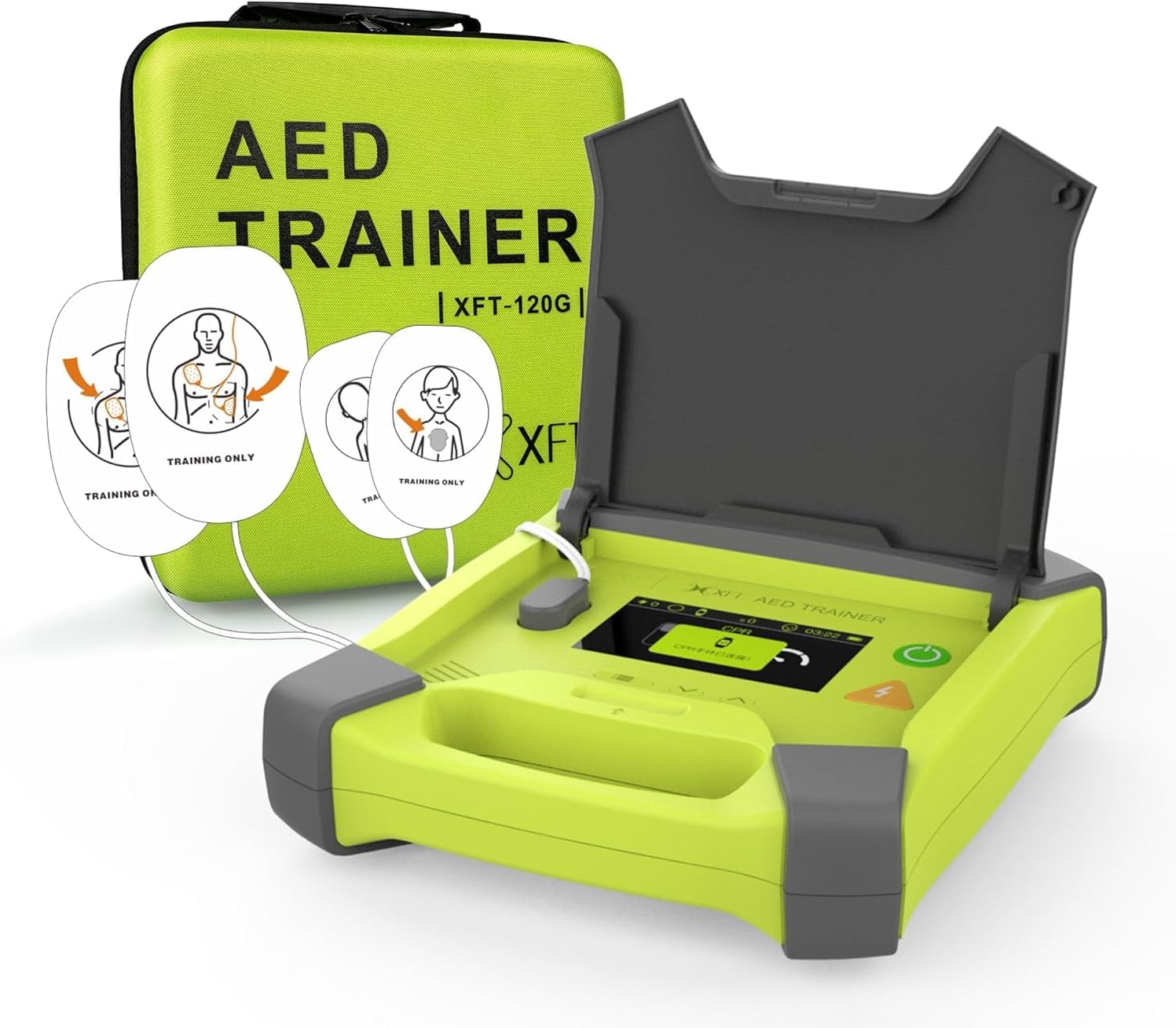 Amazon.com: XFT AED Trainer, Professional AED Training Kit CPR Training Equipment Device with ...