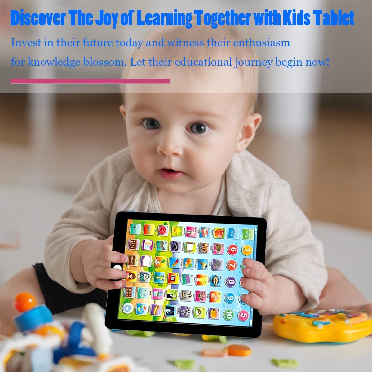 Diversión Y Aprendizaje Combinados Tablet Para Niños Con Juegos Para Aprender