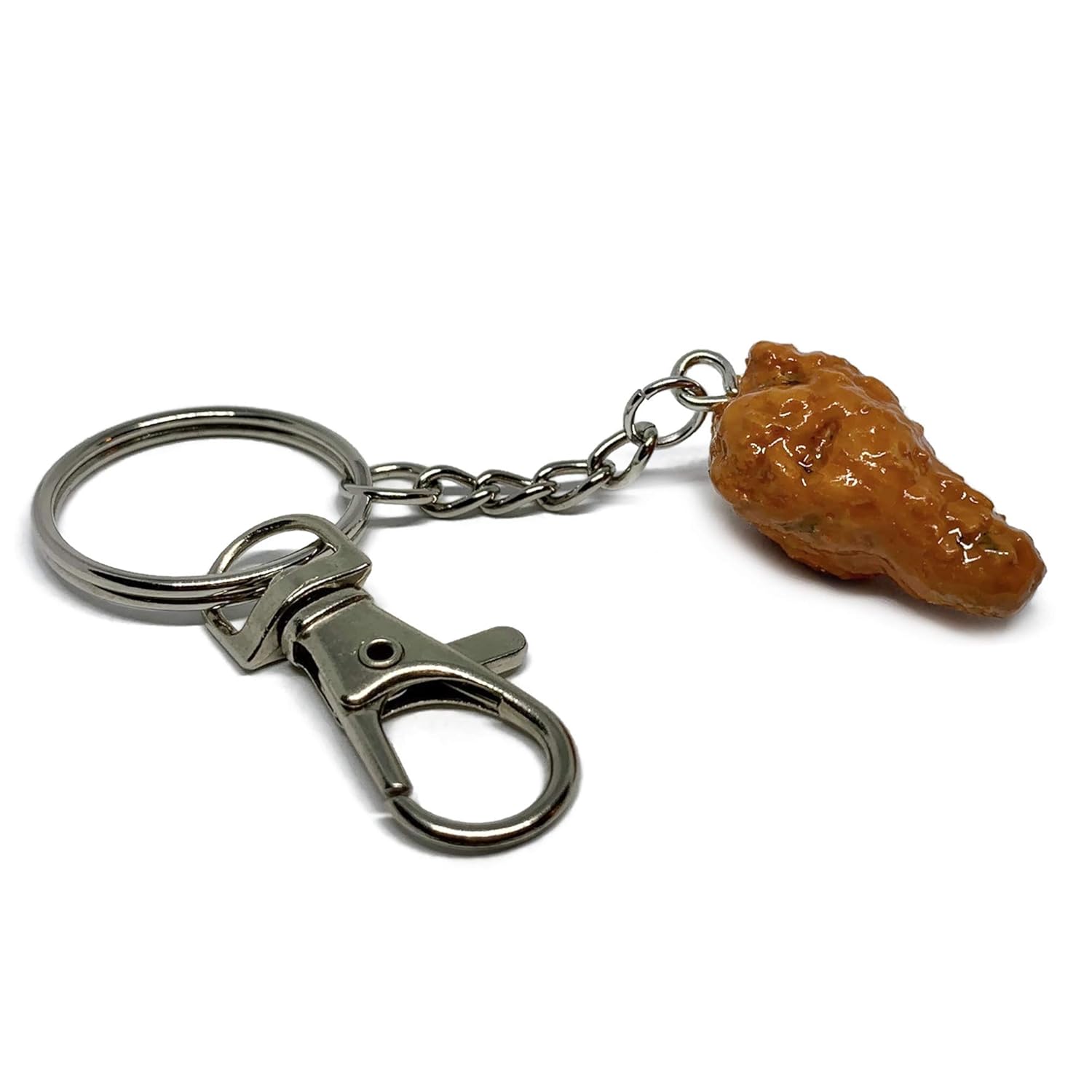 Delicious Realistic Fried Chicken Wing Key Chain Key Ring For All Ages ...