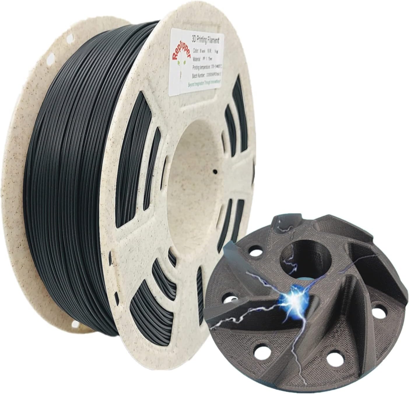 Amazon.com: Reprapper Electrically Conductive PLA Filament 1.75mm (± 0 ...