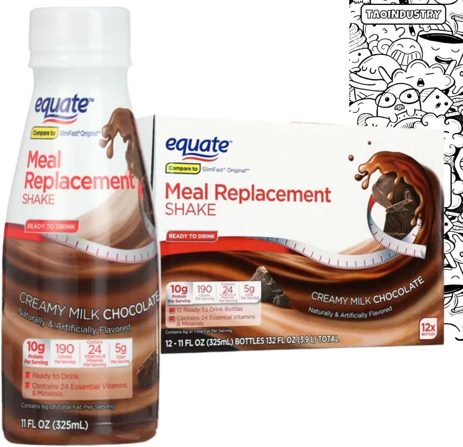 Amazon.com: Equate Vanilla Nutritional Shake Plus, 8 fl oz, 6 ct ...